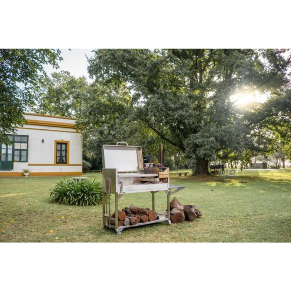 Tagwood BBQ Argentine Santa Maria Wood Fire & Charcoal Grill with Top