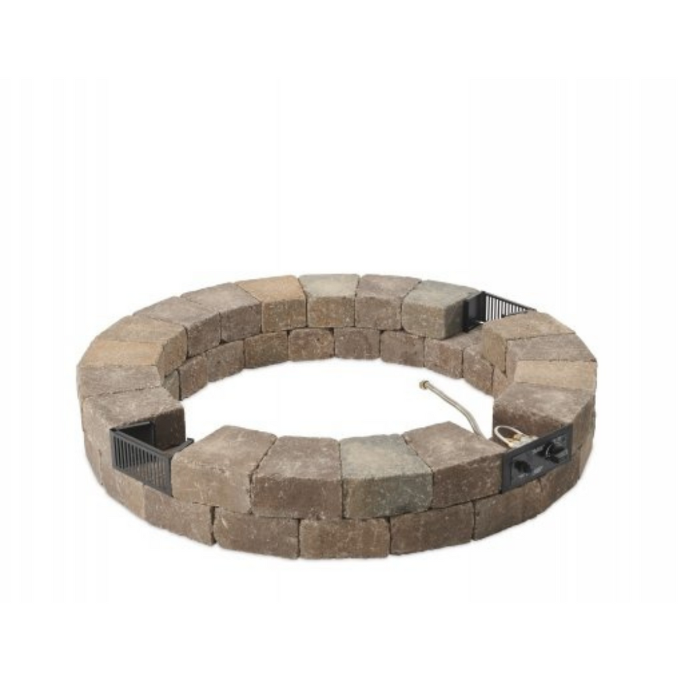 TOGC Bronson Block Round Gas Fire Pit DIY Kit (BRON52-K)