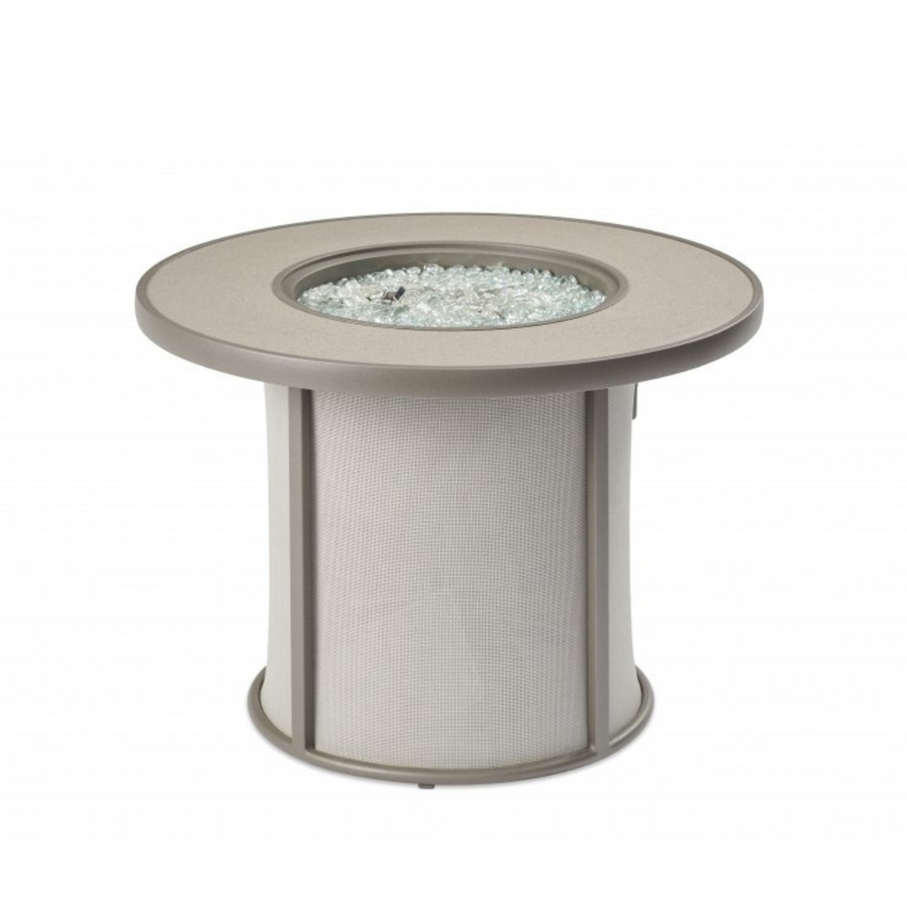 TOGC Grey Stonefire Round Gas Fire Pit Table (SF-32-GRY-K)