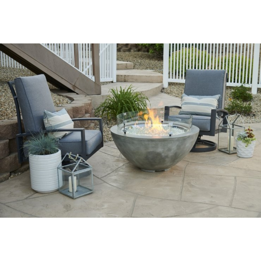 TOGC Natural Grey Cove 42-Inch Round Gas Fire Pit Bowl (CV-30)