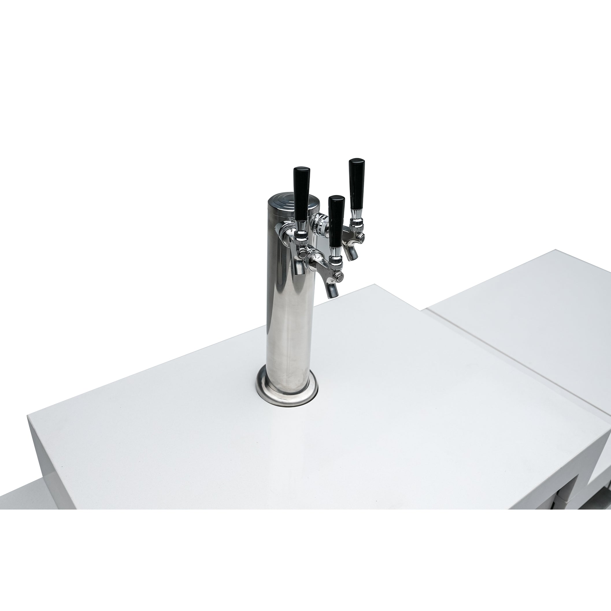 Mont Alpi 400 Deluxe Island w/Keg, Bev Center & Fridge - MAi400-DKEGBEVFC