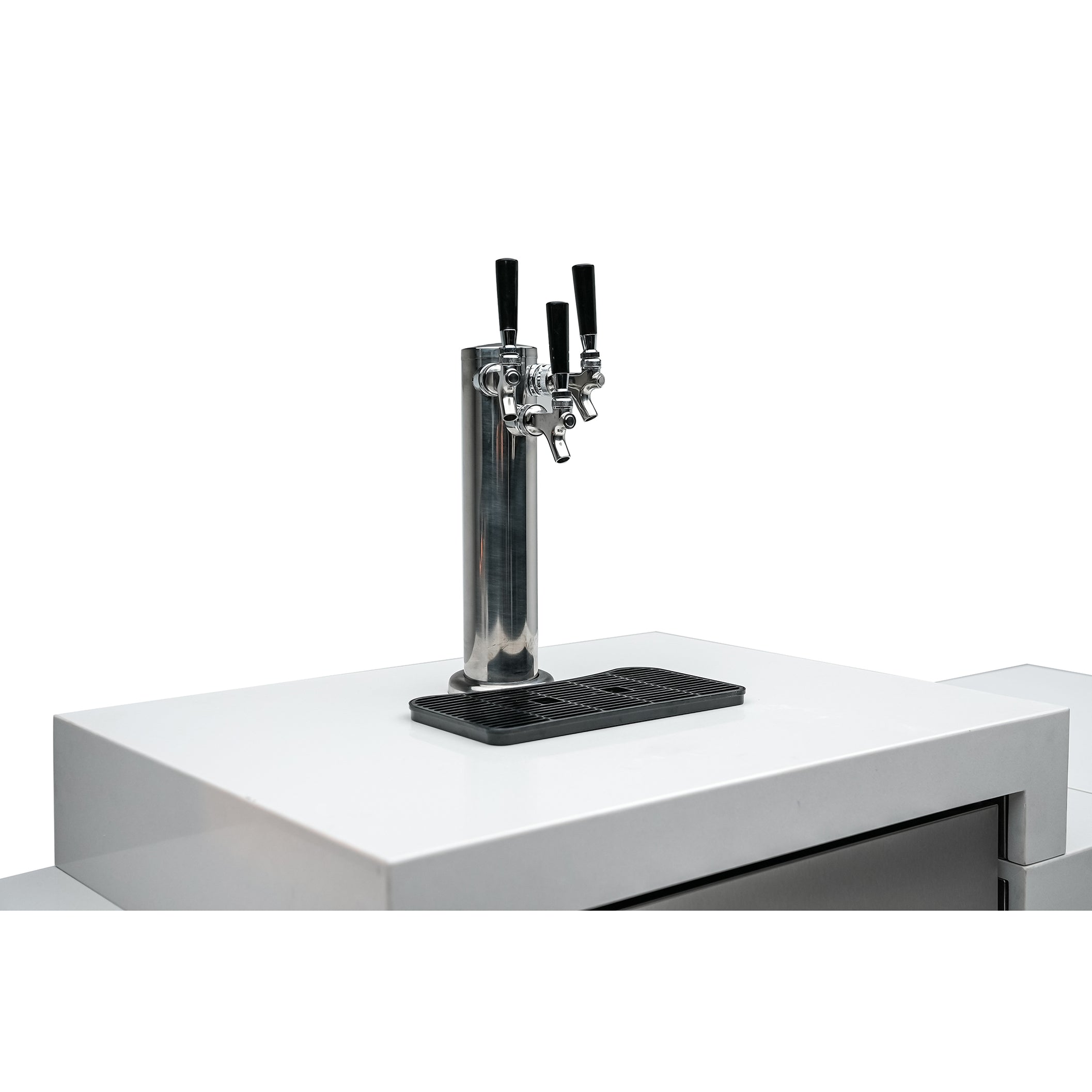 Mont Alpi 400 Deluxe Island w/Keg, Bev Center & Fridge - MAi400-DKEGBEVFC